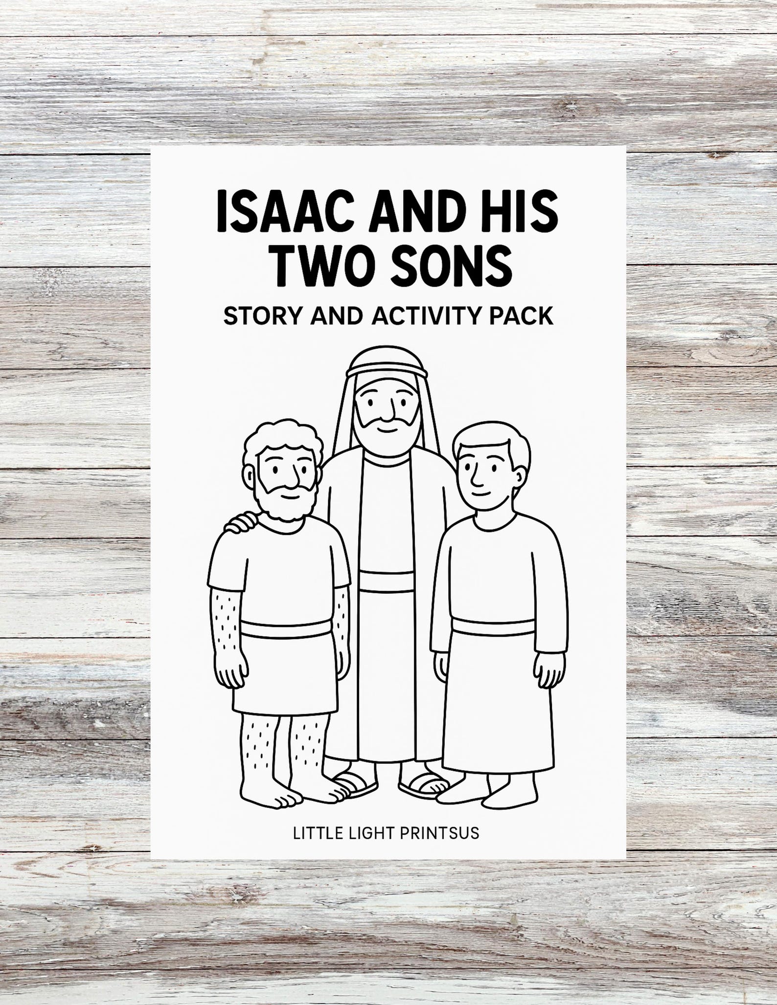 Isaac and His Sons Bible Story Activity Pack: Coloring & Counting ...