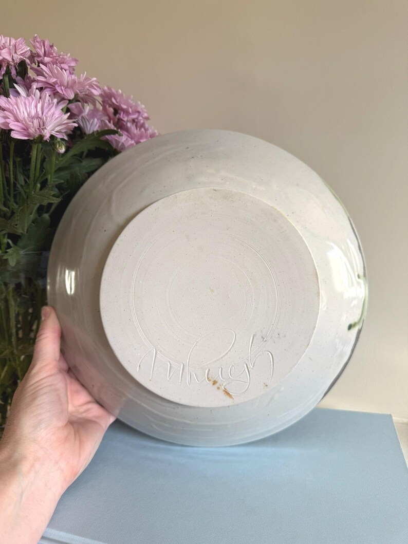 Hand-thrown Studio Pottery Bowl – Botanical Glaze Design - Etsy