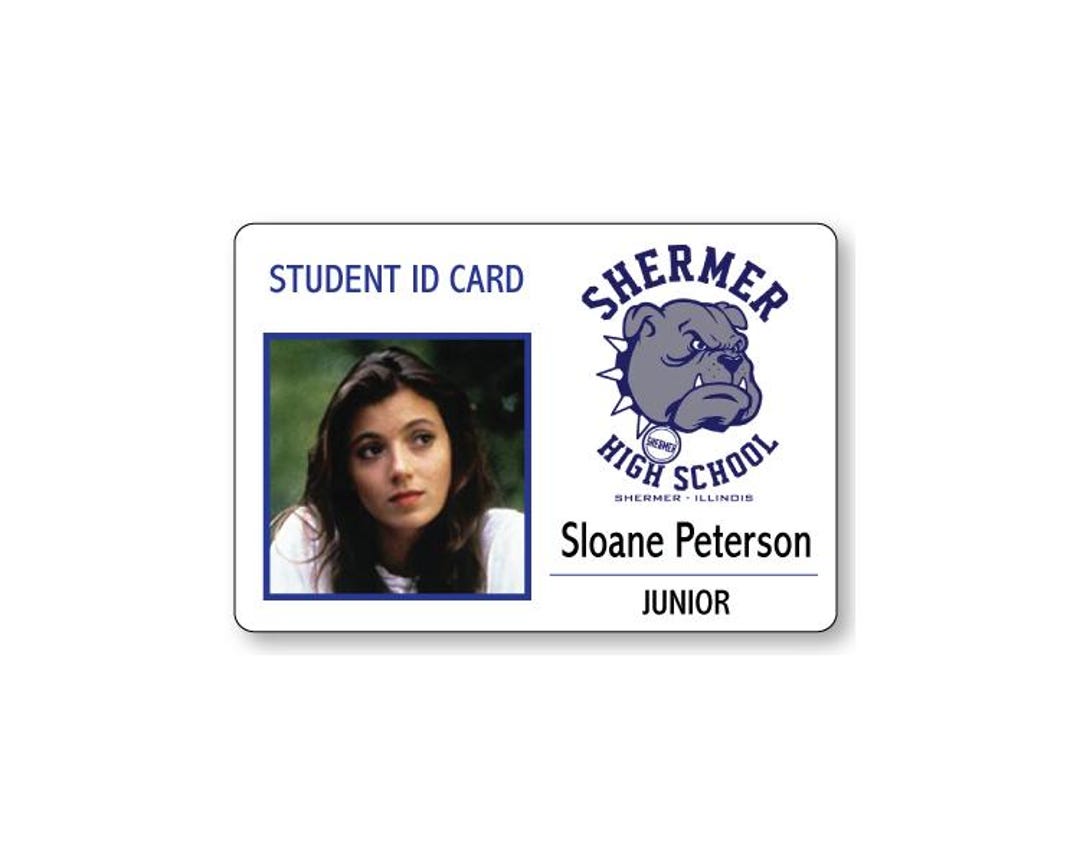 FERRIS BUELLER'S Day off SLOANE Peterson Name Badge With a Pin or ...