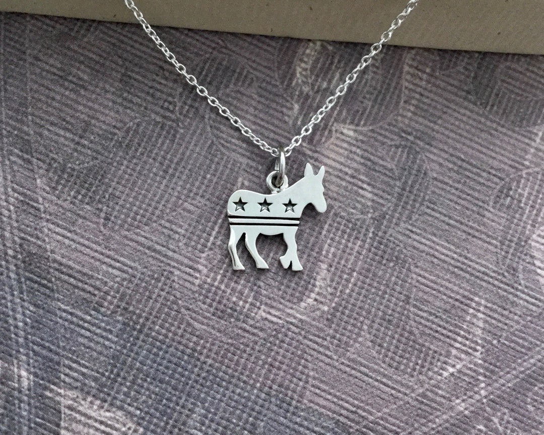 Donkey Necklace, Democratic Party, Political Candidate Election Jewelry ...