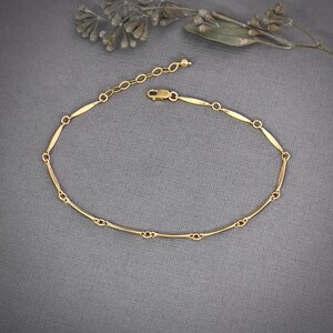 14K Gold Filled Dapped Bar Chains Bulk Gold Filled Bar Chain - Etsy