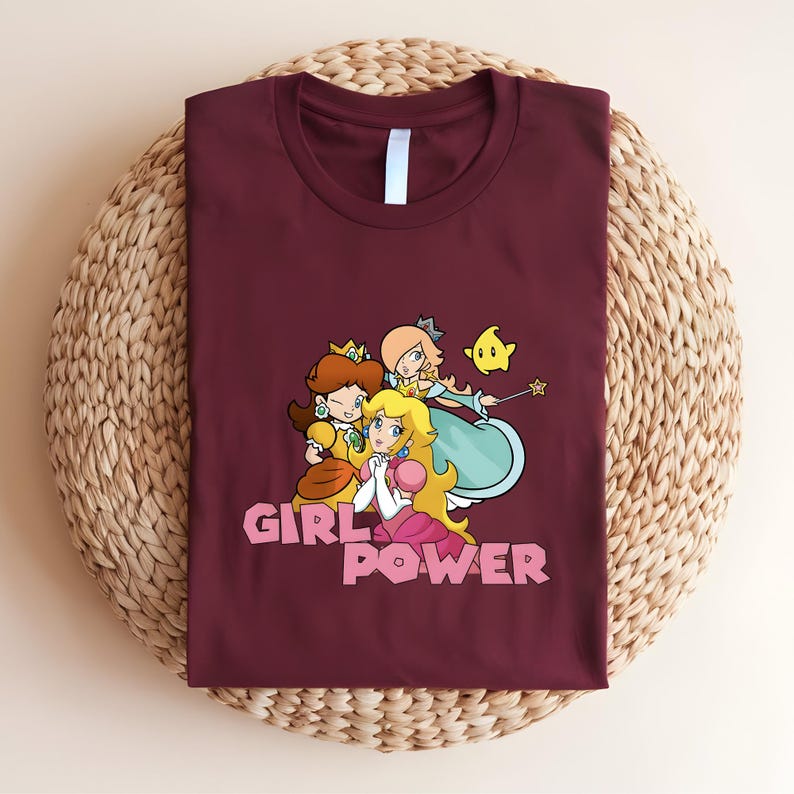 Princess Peach Daisy Rosalina Girl Power Shirt, Nintendo Trio Super ...