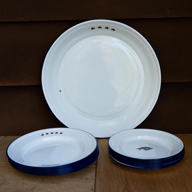 Enamelware Set - Etsy