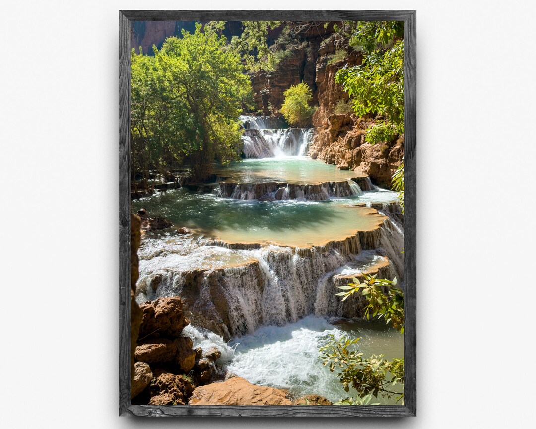 Beaver Falls Havasupai Waterfall | Grand Canyon Wall Art | Southwest ...