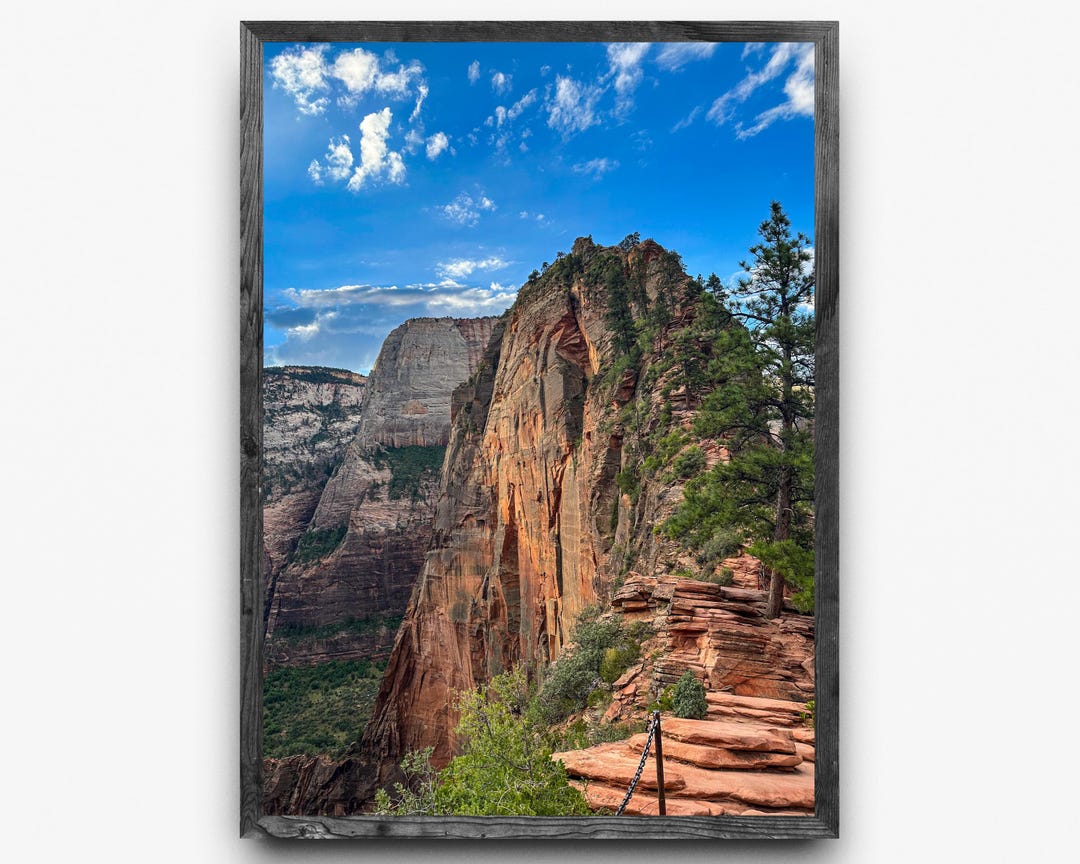 Angels Landing Print | Zion National Park Photography | Digital ...