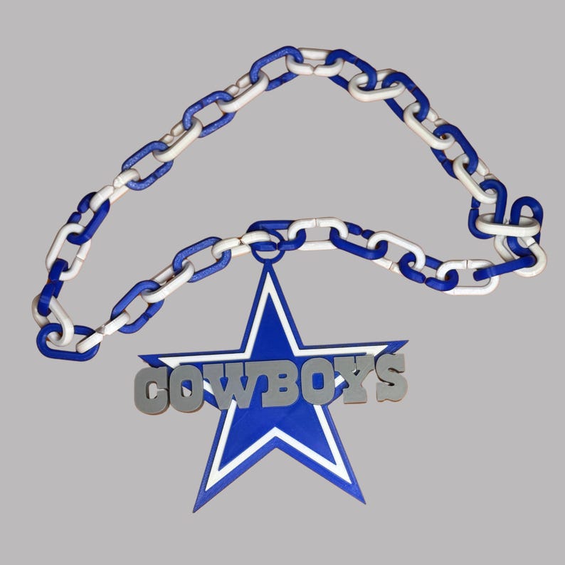 Cowboys Spirit Chain Necklace - Etsy