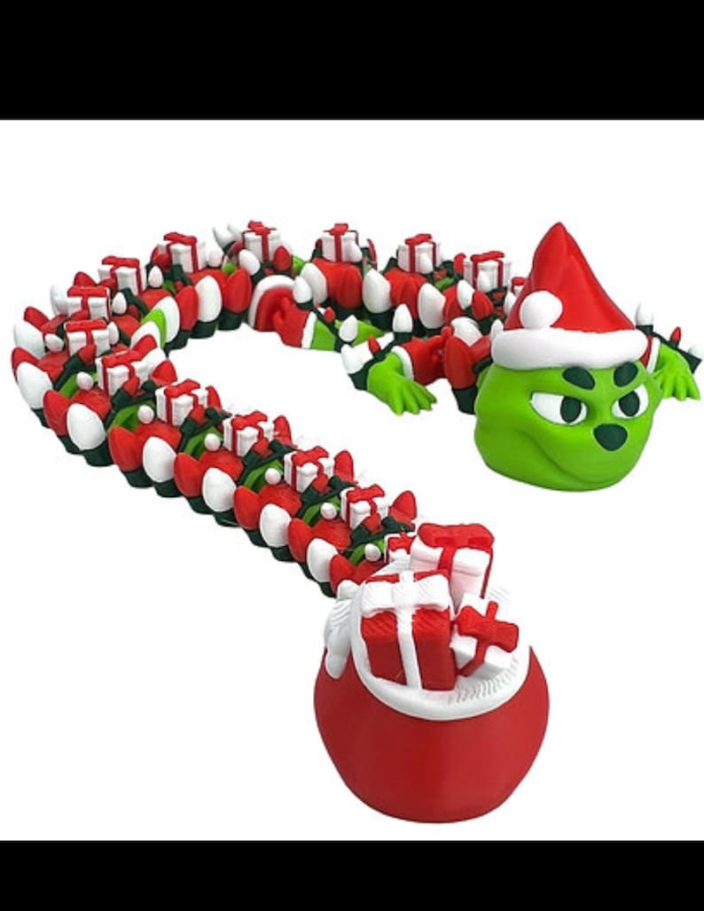 Christmas Grinch 3D Printed Dragon - Etsy