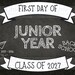 Junior Year Photo Prop Sign: First & Last Day of School (2 Digital ...
