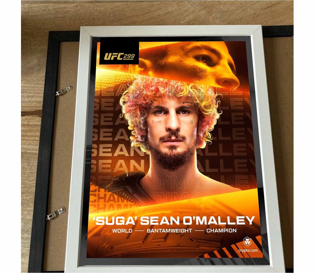 UFC 299 the Sugar Sean O'malley Poster, UFC Poster - Etsy