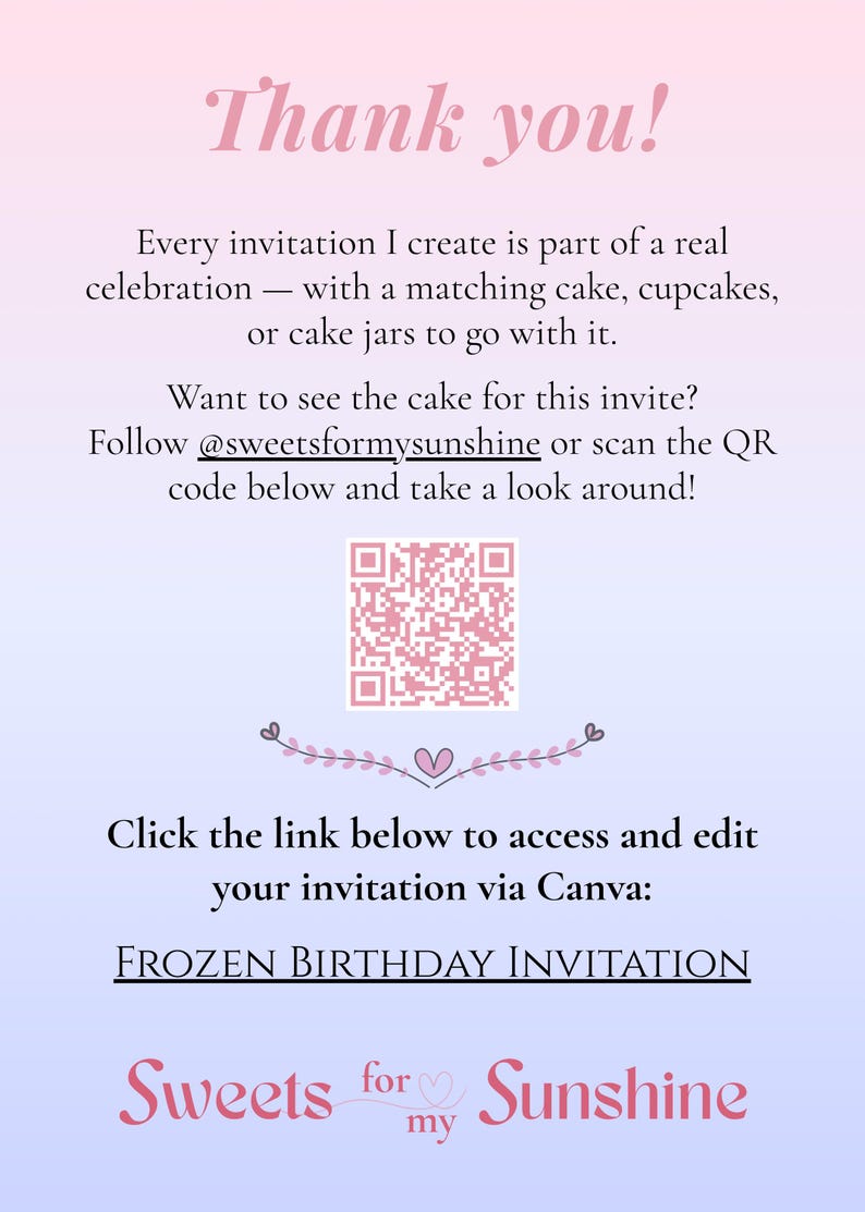 Editable Frozen Invitation Template | Princess Party Invite | Girl ...