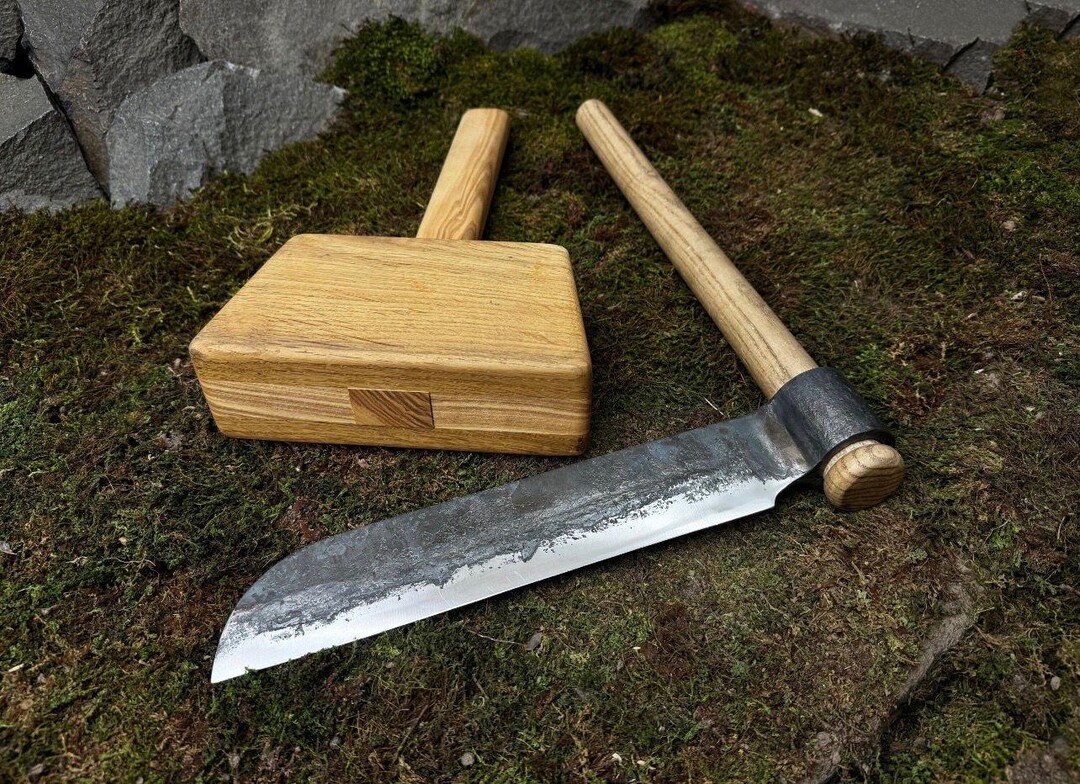 Adze & Mallet Carving Tool Set - Etsy