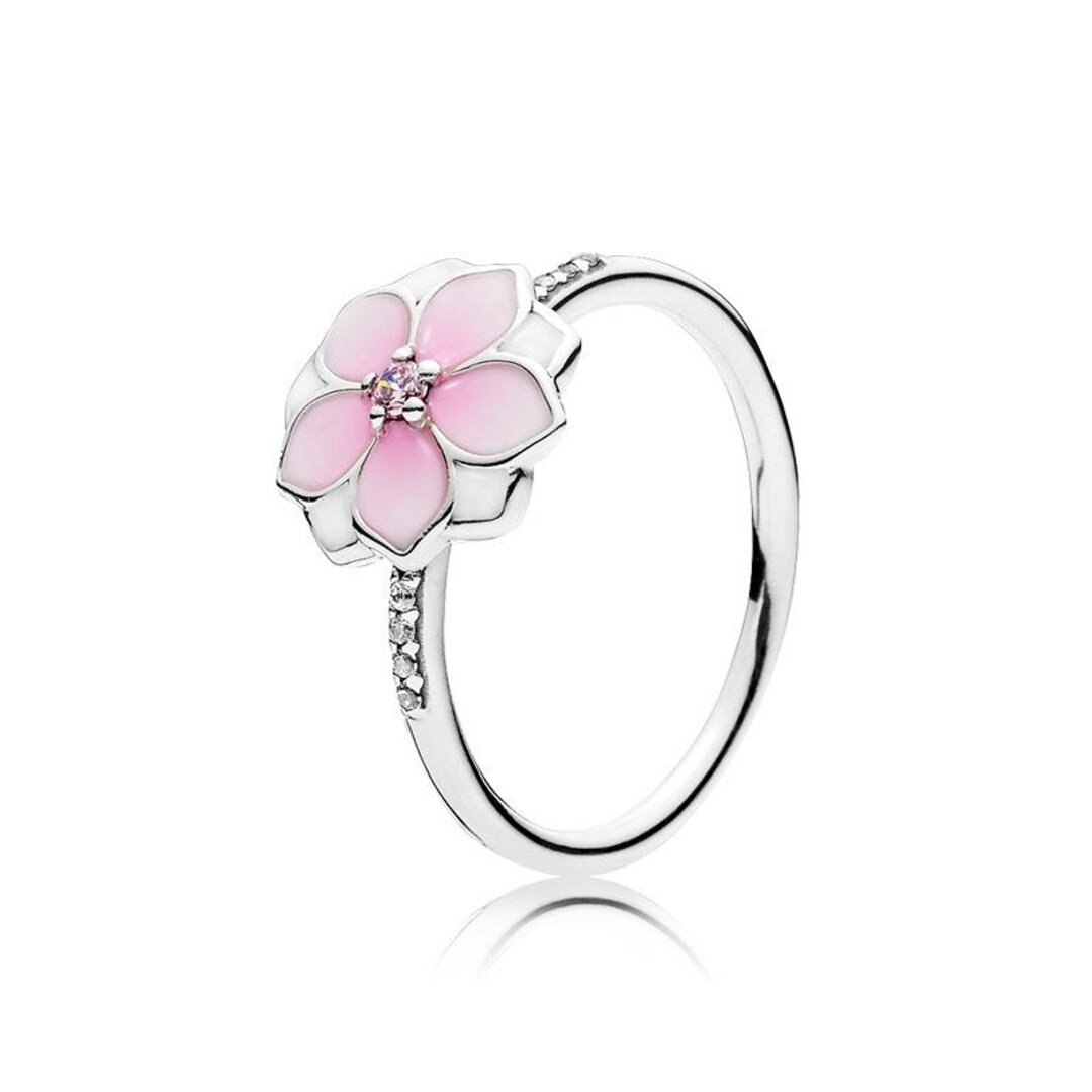 Pandora Magnolia Bloom Flower Ring Size - Etsy