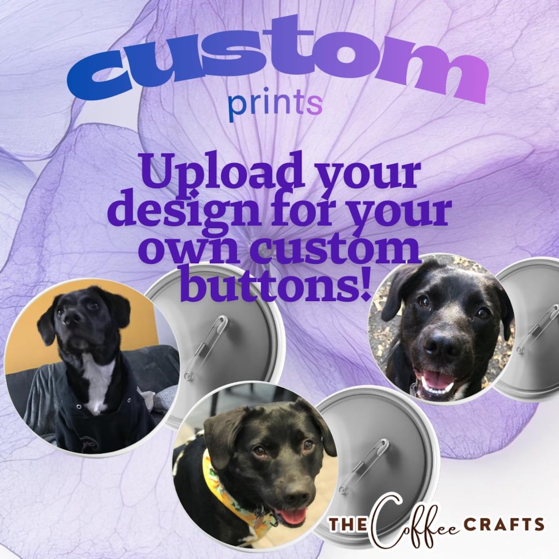 Custom Full Color Photo Button Pins, Personalized Badge, 1-2.25" - Etsy