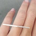 Bar ring / horizontal bar ring / silver line ring | Etsy