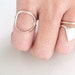 Open Circle Ring / Sterling Silver Round Ring / Minimalist Jewelry - Etsy