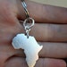 Africa Keychain African Map Continent Keyring Guys Best Man Gift ...