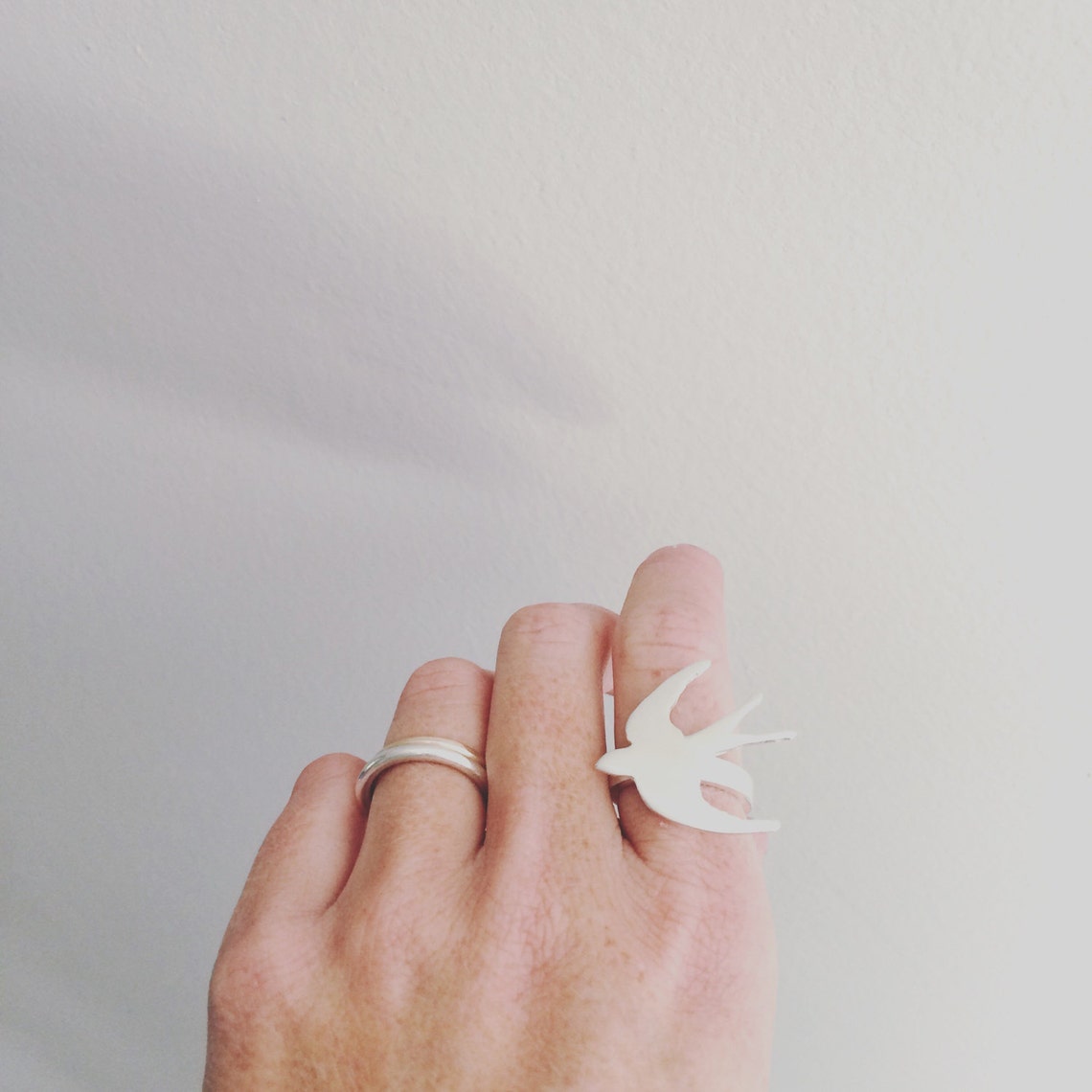 Swallow Ring Bird Ring Sterling Silver Swallow Bold Ring | Etsy