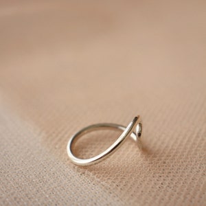 Chunky Silver Wave Ring / Ocean Lover 90's Stacking Rings - Etsy