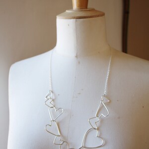 Chain of Hearts / Hearts Link Chain / Handmade Chain - Etsy
