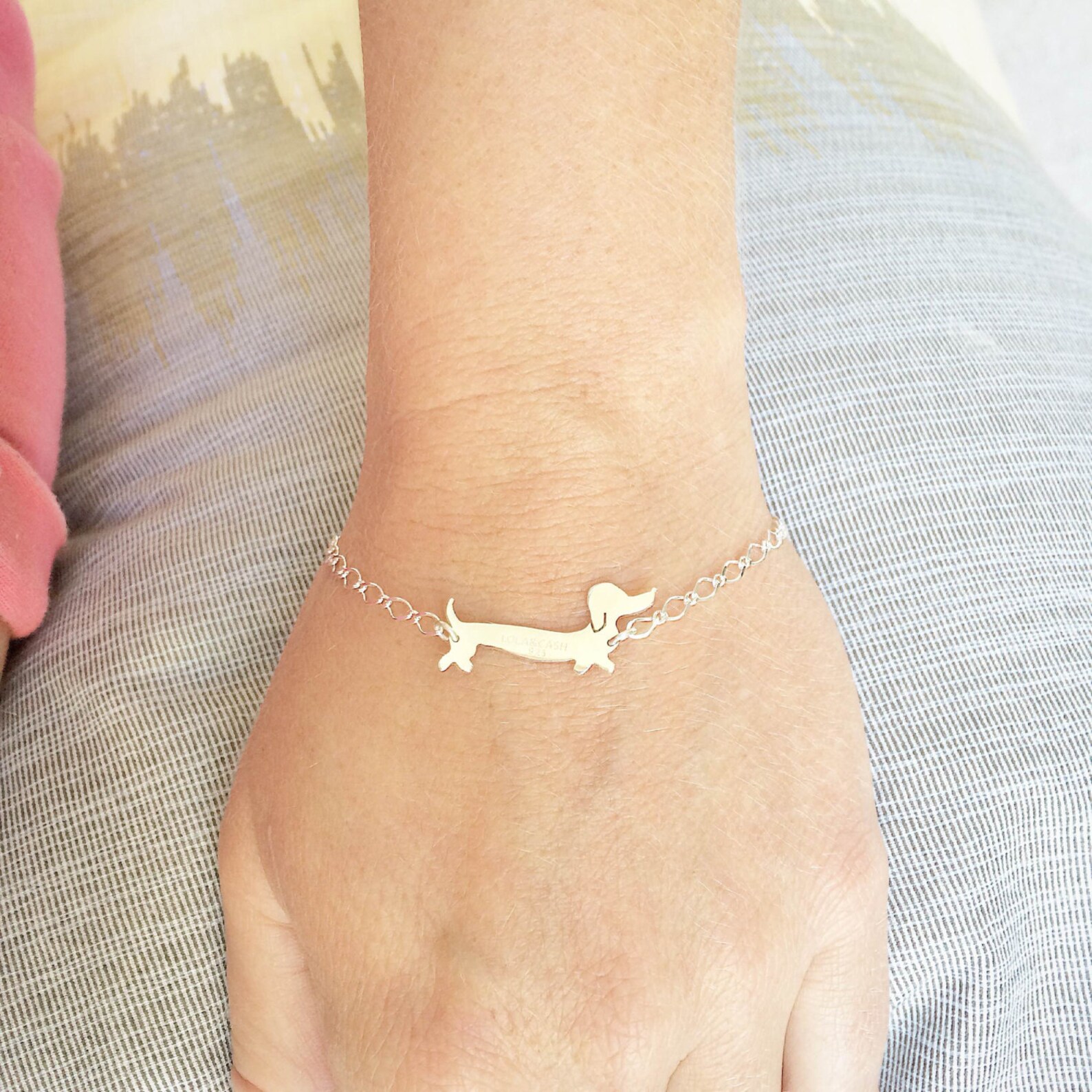 Dachshund Bracelet / Sausage Dog Bracelet / Silver Stacking - Etsy