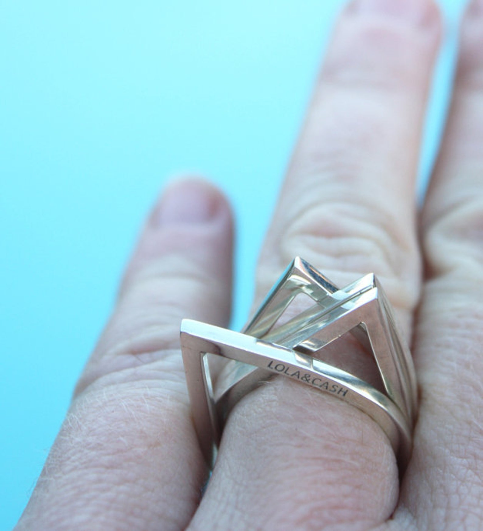 Silver stacking rings / silver raindrop rings / statement ring | Etsy