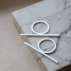 Bar Ring / Horizontal Bar Ring / Silver Line Ring - Etsy