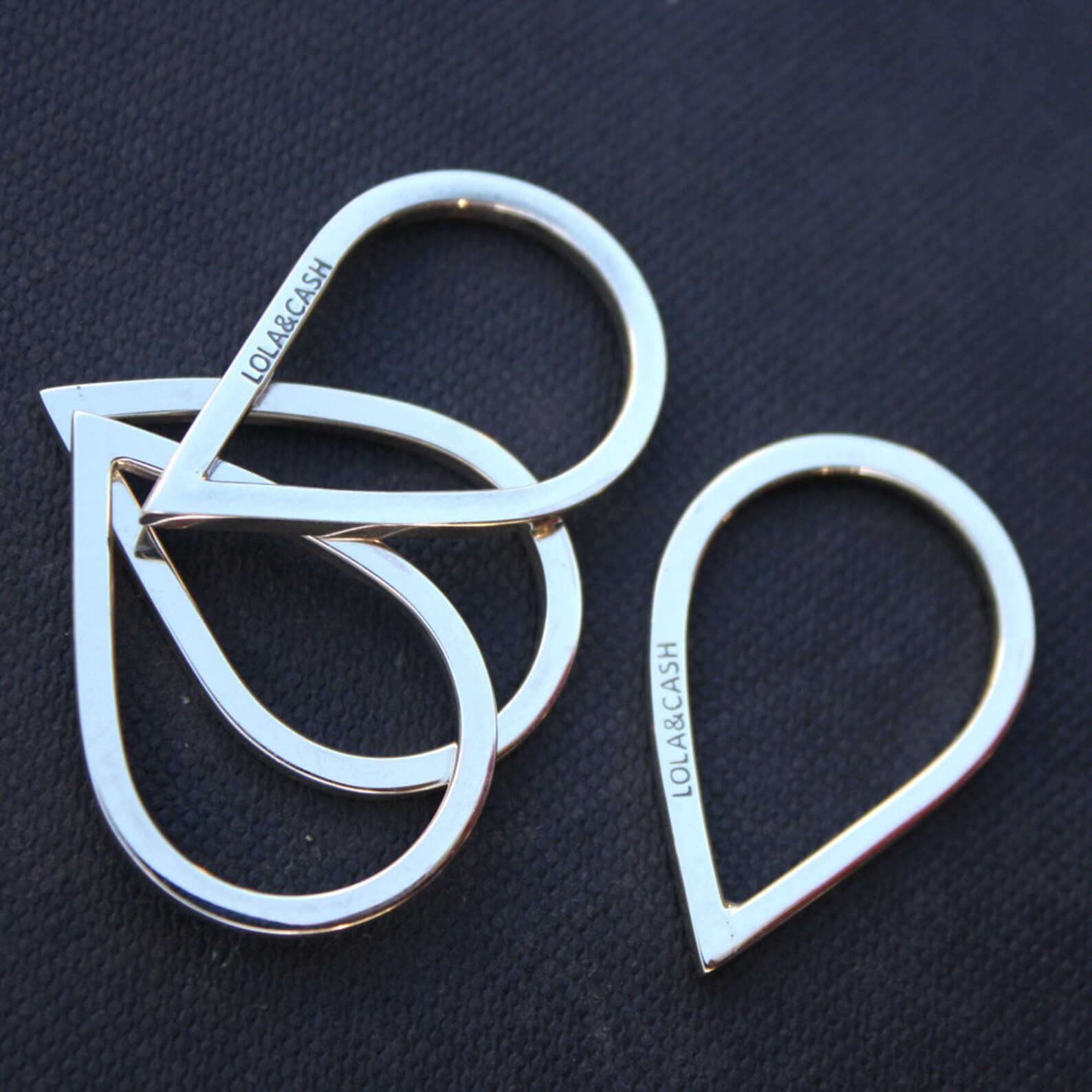 Silver Stacking Rings / Silver Raindrop Rings / Statement Ring - Etsy