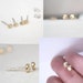 Gold Screw Studs Small Gold Posts Everyday Gold Earrings Round Studs ...