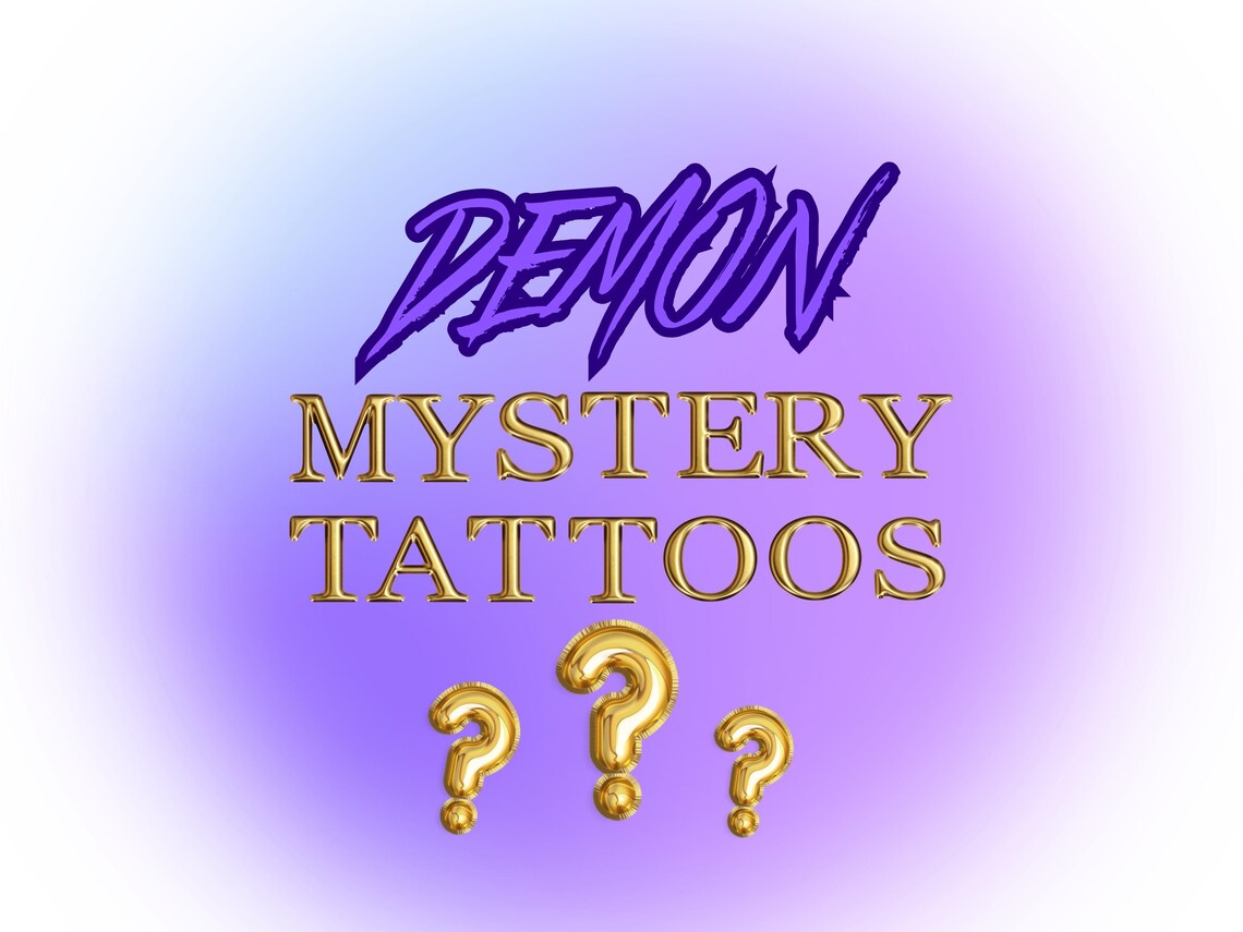 DEMON Temporary Tattoos for Kids Birthday Party Favors,kpop Kids ...