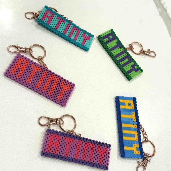 Perler Bead Keychain - Etsy