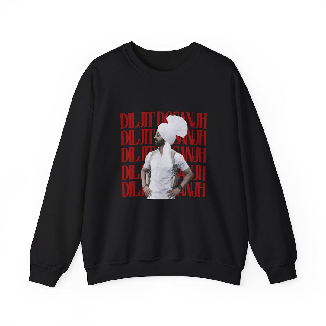 Diljit Dosanjh Crewneck | Punjabi Merch | Patialaprint - Etsy