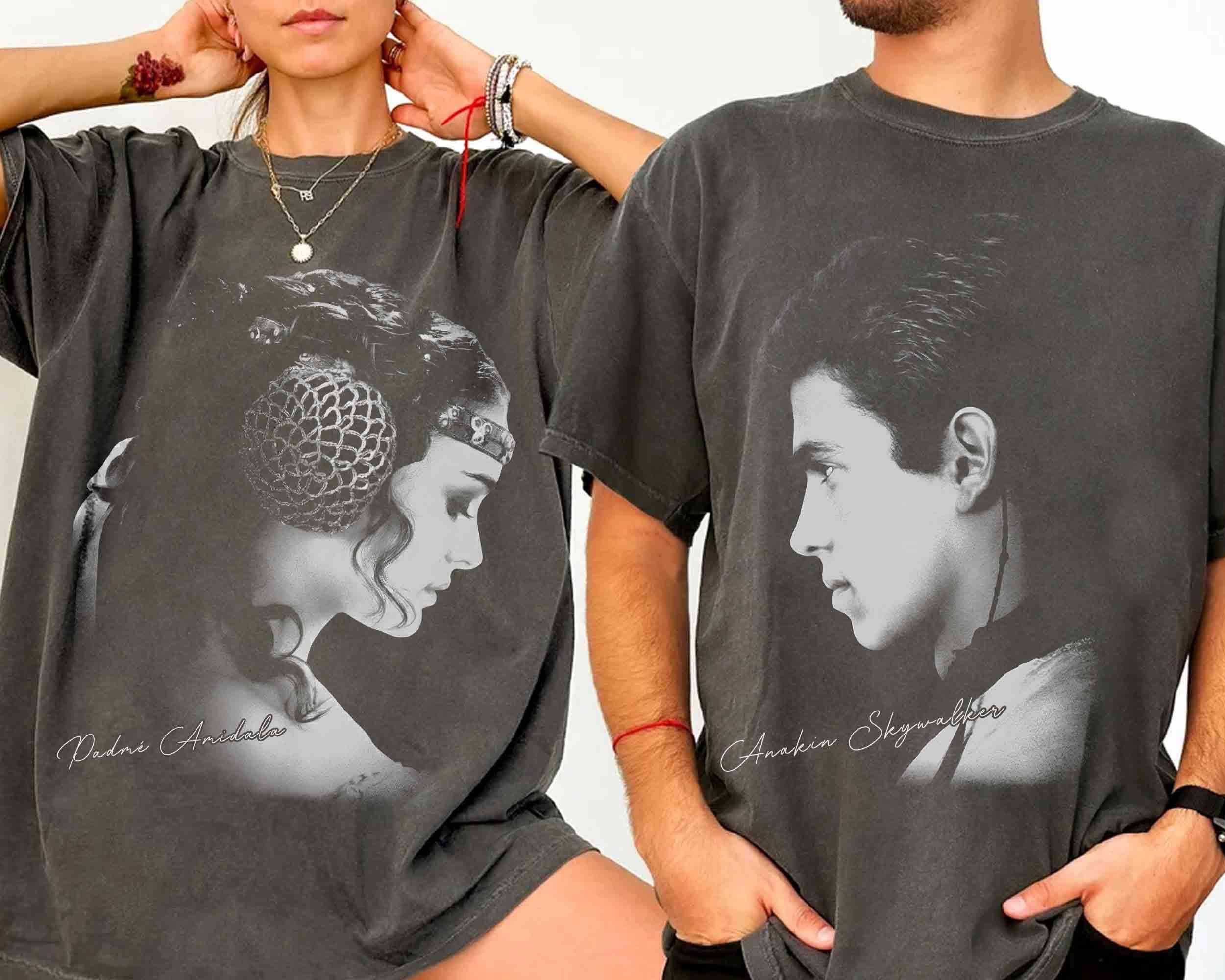 Comfort Colors Star Wars Padme and Anakin Shirt, Retro Romantic Jedi ...