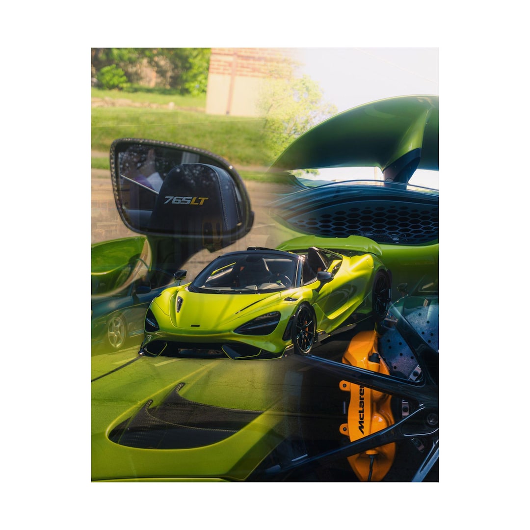 Mclaren 765LT Poster - Supercar Artwork | Modern Auto Enthusiast Wall ...