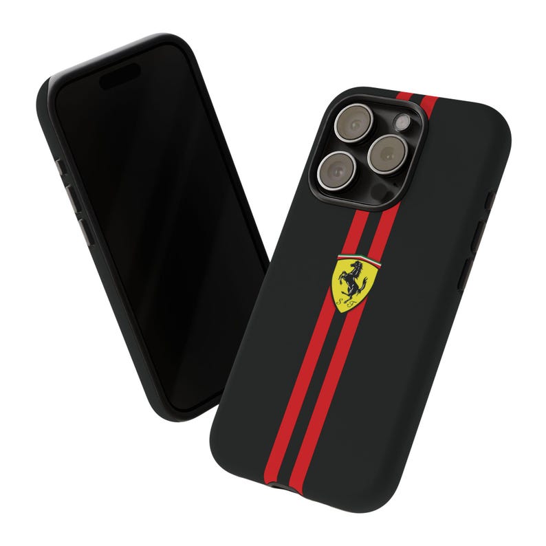 Black Scuderia Ferrari F1 2025, Phone Case for iPhone 17,16,15,14,13,12 ...