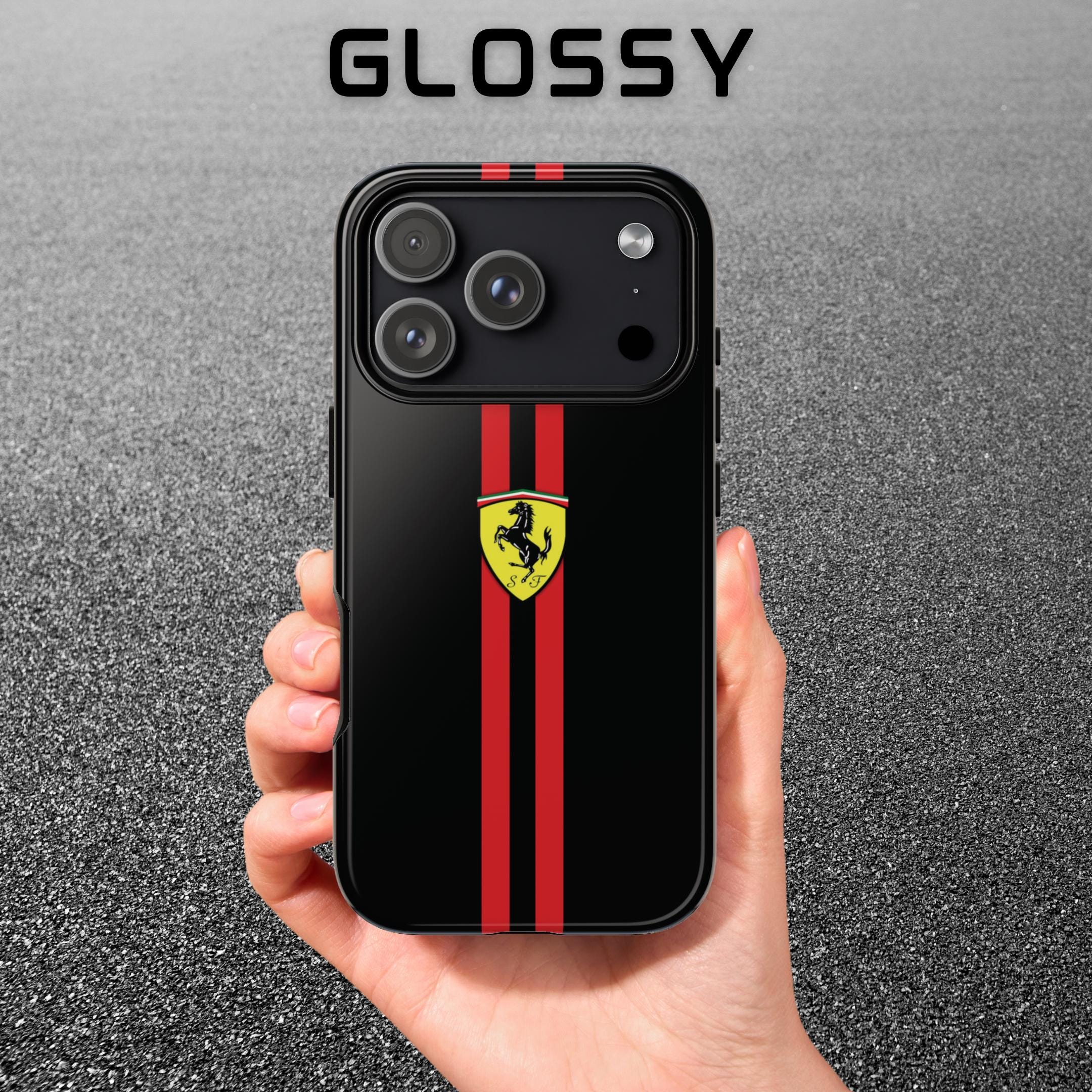 Black Scuderia Ferrari F1 2025, Phone Case for iPhone 17,16,15,14,13,12 ...