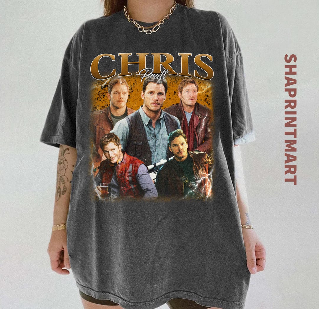Retro Chris Pratt Bootleg T-shirt | Comfort Colors, 90s Style - Etsy