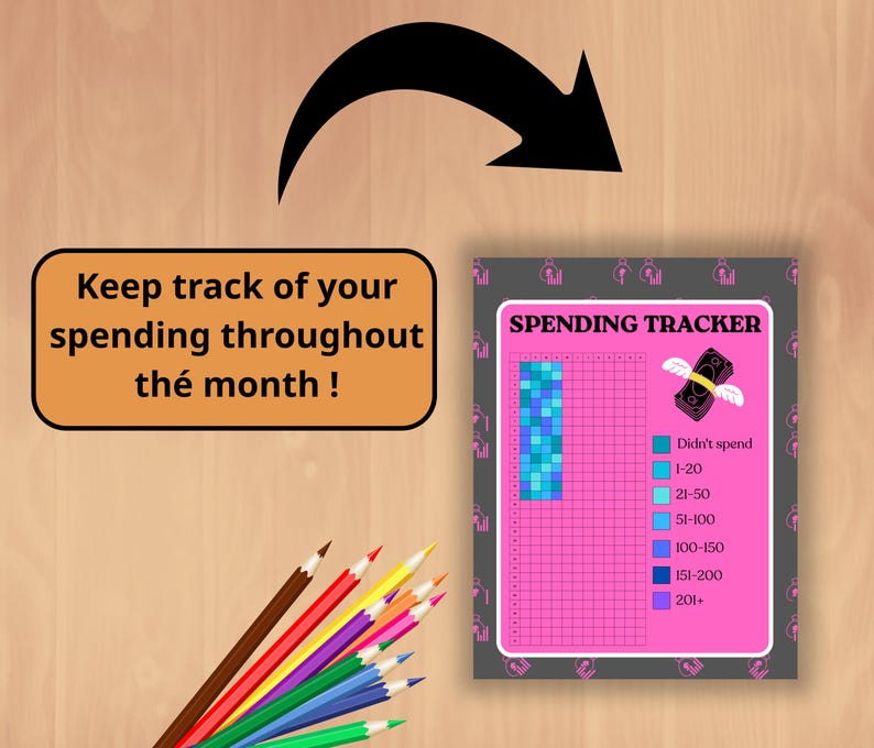 Spending Tracker Printable | Expense & Money Log | Finance Tracker ...