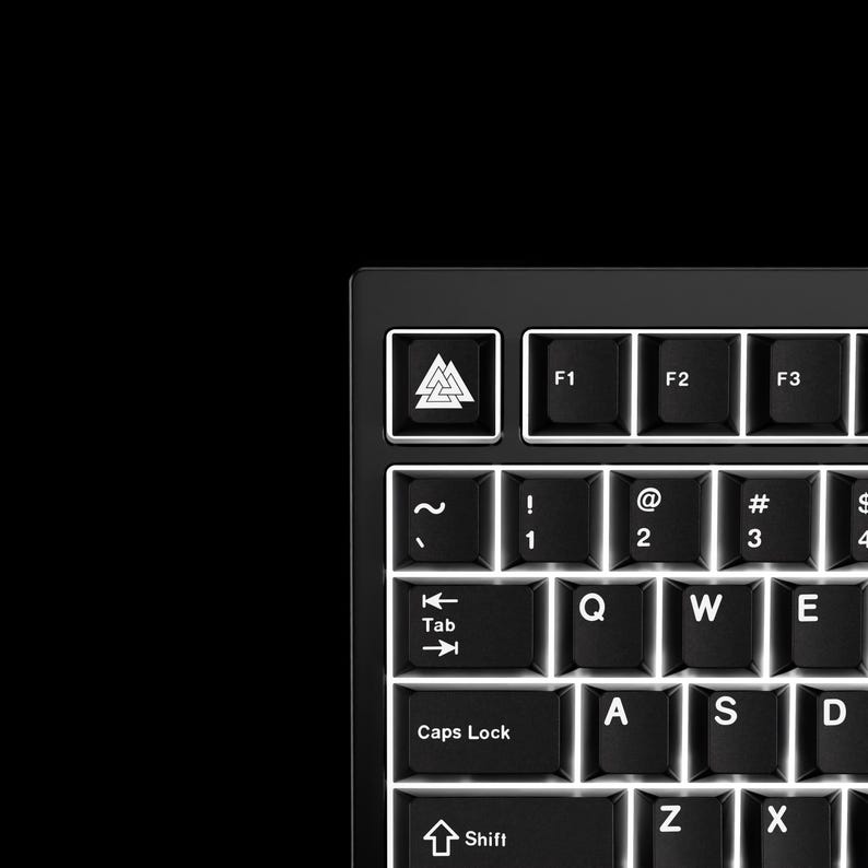 Nordic Keycaps Valknut Custom Shine Through Artisan Keycaps for ...