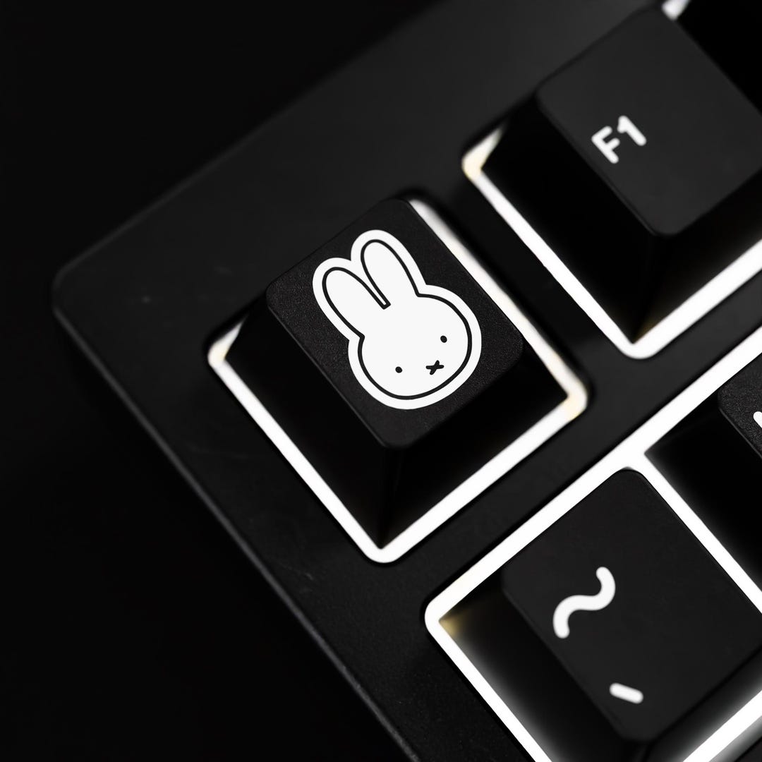 Miffy Keycap Shine Through Artisan Keycaps Custom Set Gamer Gifts - Etsy