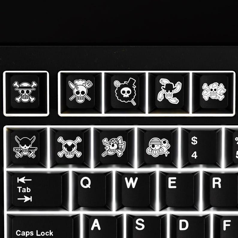 One Piece Keycap Custom Set Gamer Gifts Shine Through Artisan Keycaps ...