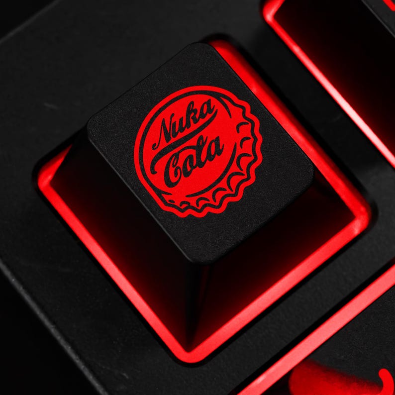 Fallout Keycaps Nuka Cola Custom Set Gamer Gifts Shine Through Artisan ...