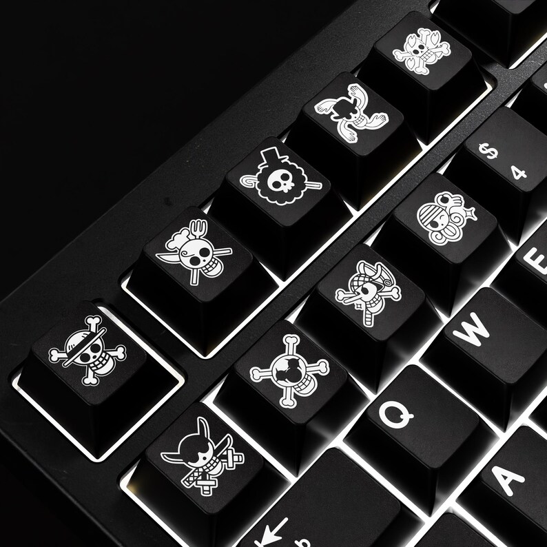 One Piece Keycap Custom Set Gamer Gifts Shine Through Artisan Keycaps ...