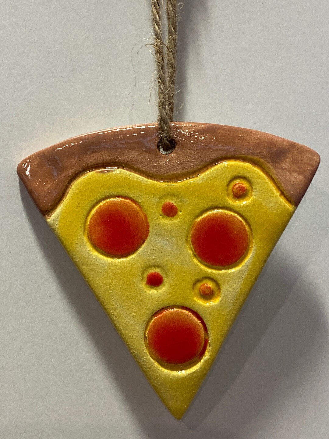 Foodie Takeaway Pizza Fast Food Hanging Decoration Clay Pottery Air ...