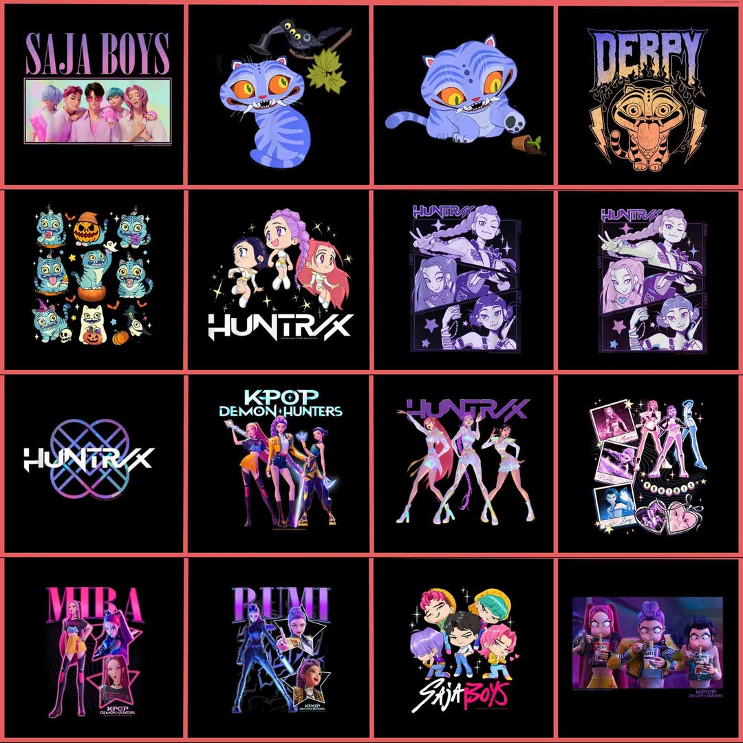 Kpop Demon Hunters Png, Saja Boys Boy Band Png Bundle, Kpop Demon ...