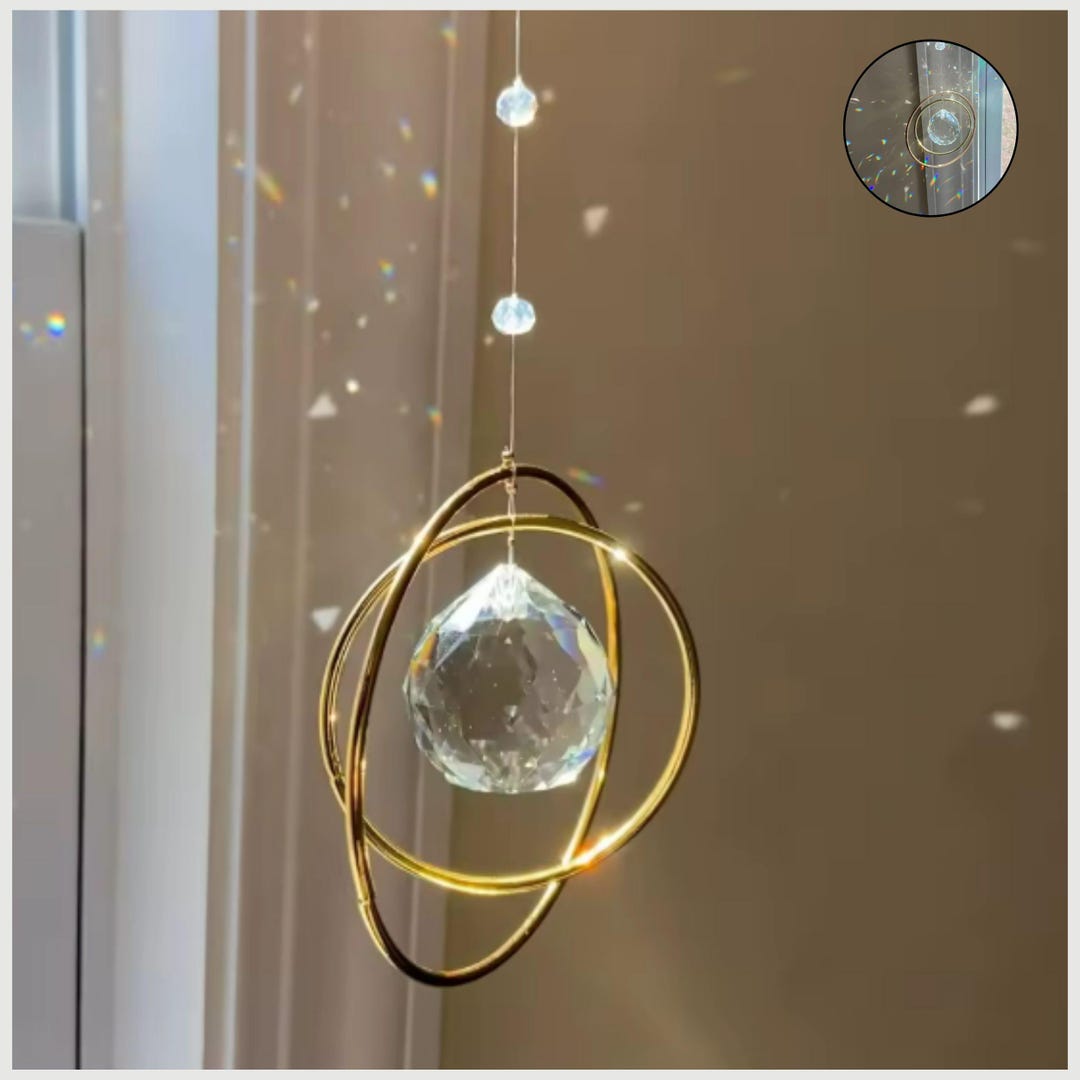 Glass Ball Prism Window Decor | Crystal Glass Ball Suncatcher | Window ...