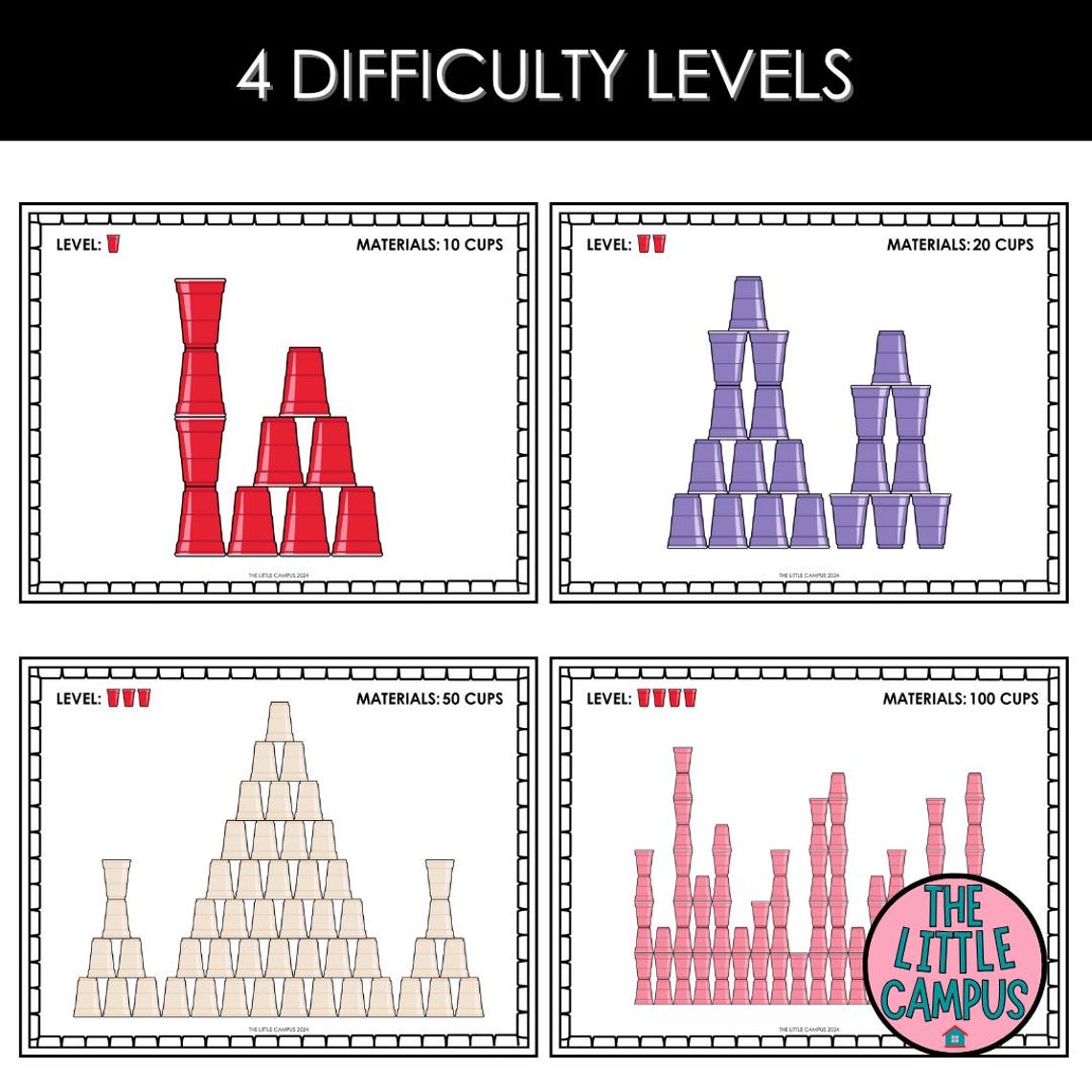 Cup Stacking STEM Challenge: Team Building Icebreaker (PDF Download) - Etsy