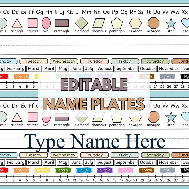 Student Name Plates - Etsy