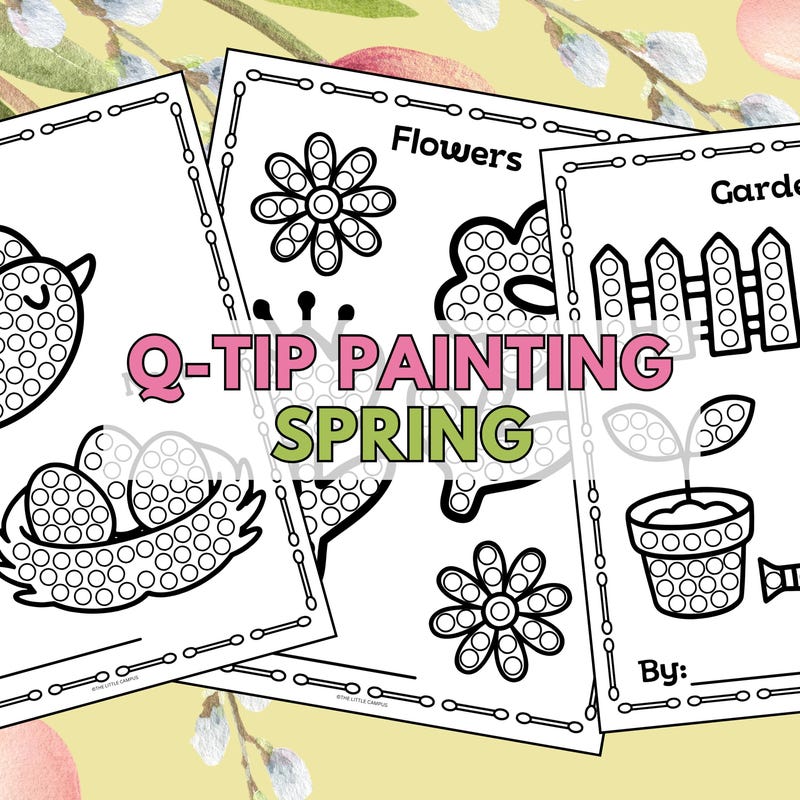 Q Tip Art Template - Etsy UK
