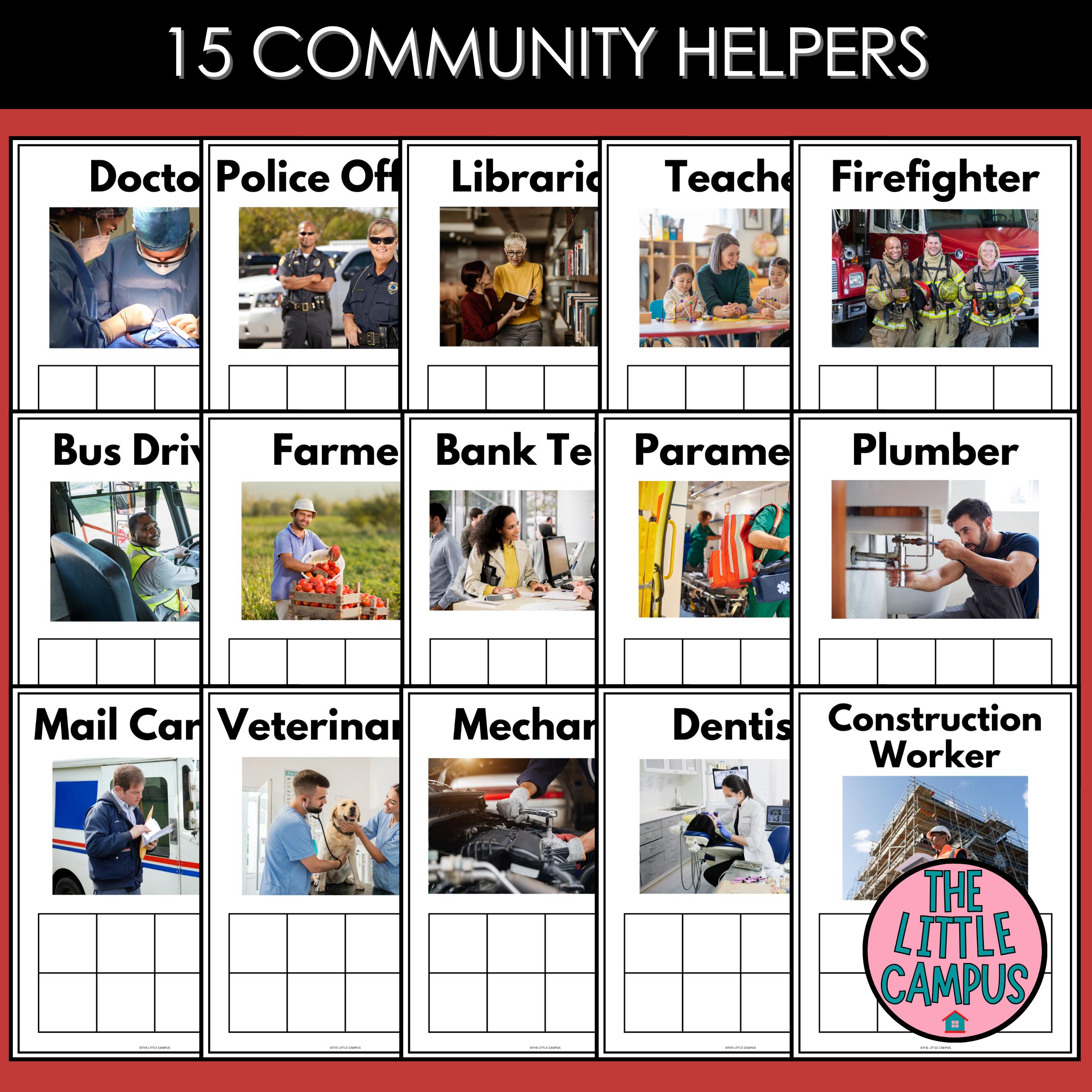 Community Helpers Sorting Mats & Picture Cards | Pre-k Kindergarten ...