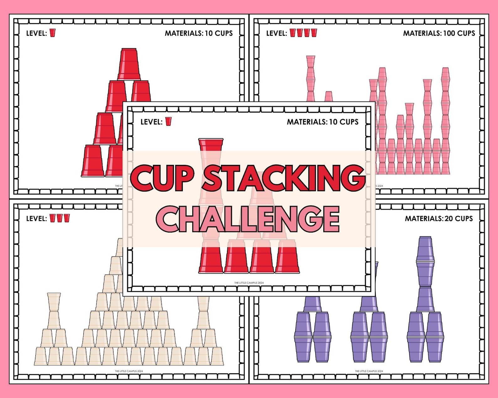 Cup Stacking STEM Challenge: Team Building Icebreaker (PDF Download) - Etsy